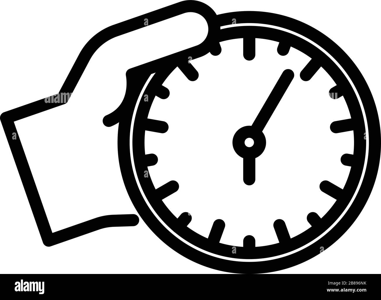Take wall clock icon, outline style Stock Vector Image & Art - Alamy