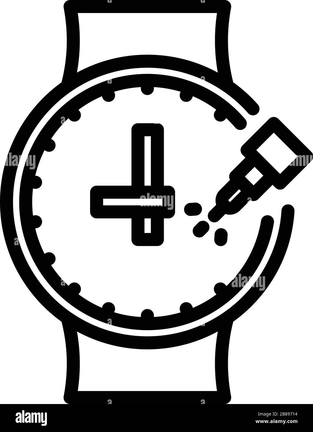Antique watch repair Stock Vector Images - Alamy
