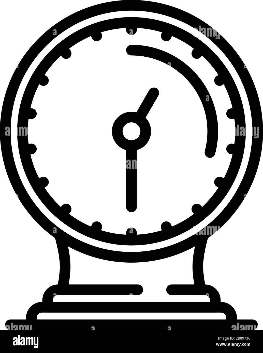 Desktop stand clock icon, outline style Stock Vector Image & Art - Alamy