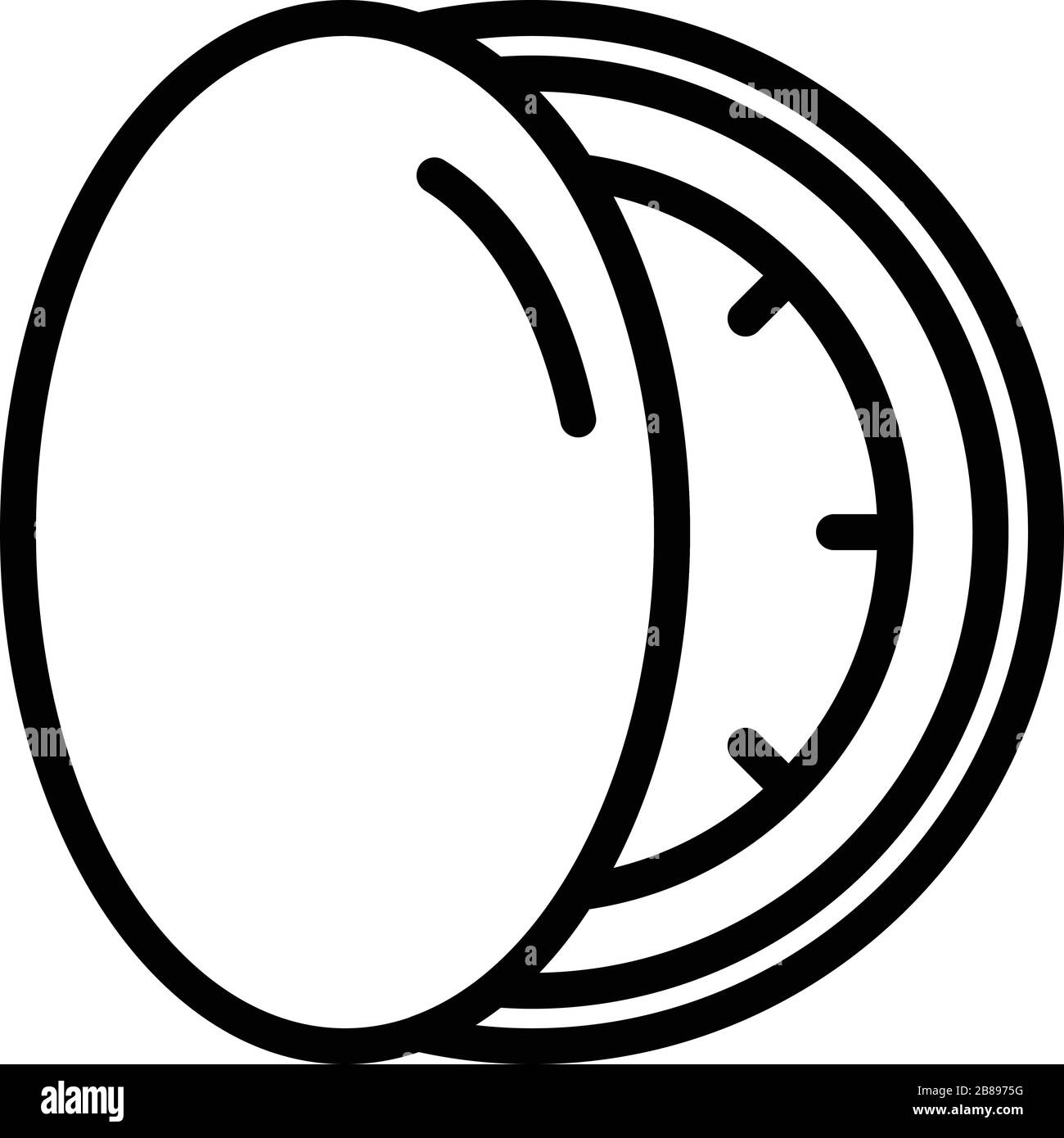 Gold portable watch icon, outline style Stock Vector Image & Art - Alamy