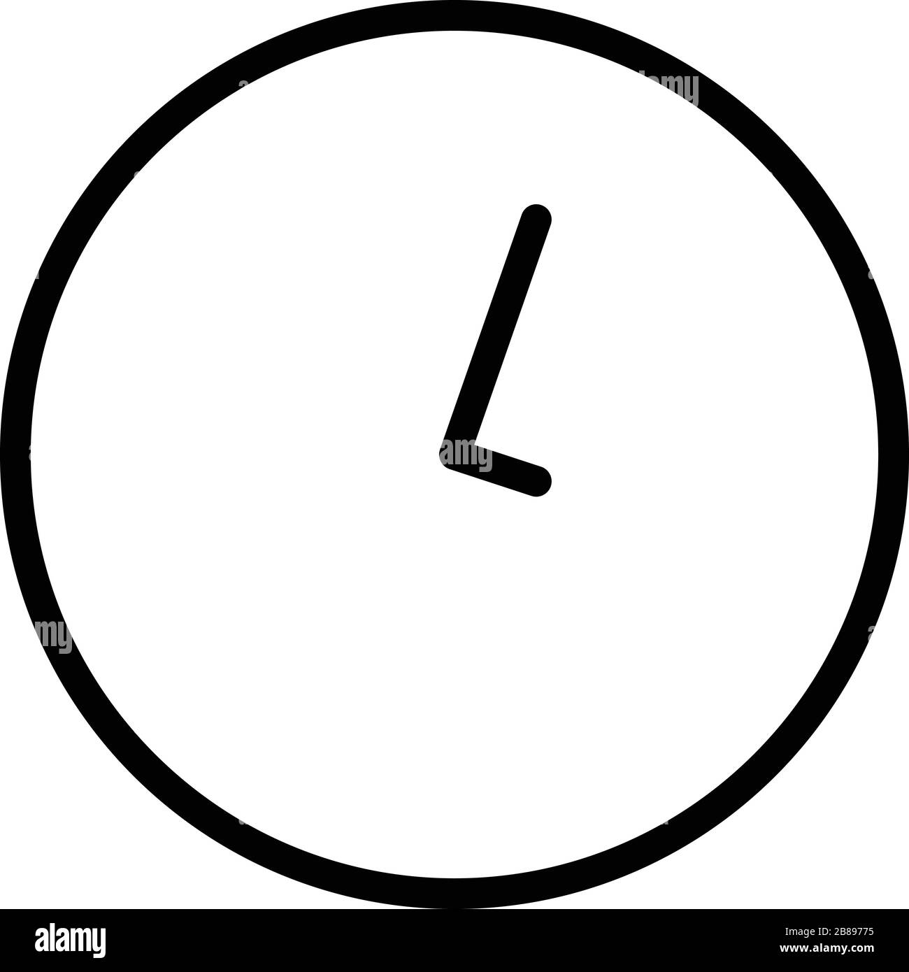Clean wall clock icon, outline style Stock Vector Image & Art - Alamy