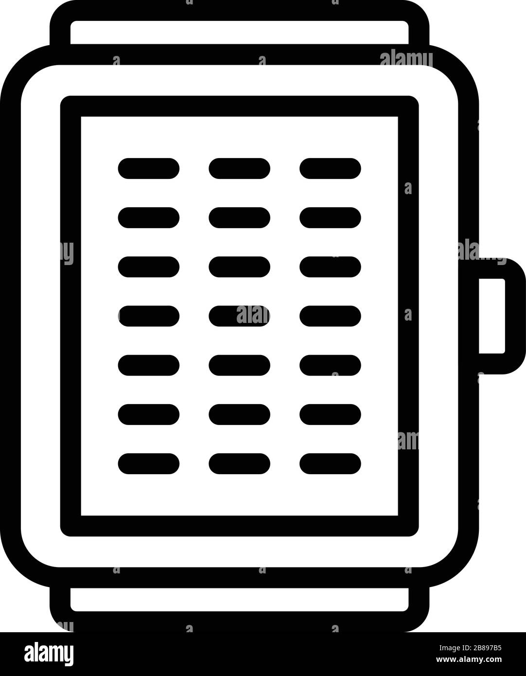 Fix screen smartwatch icon, outline style Stock Vector Image & Art - Alamy