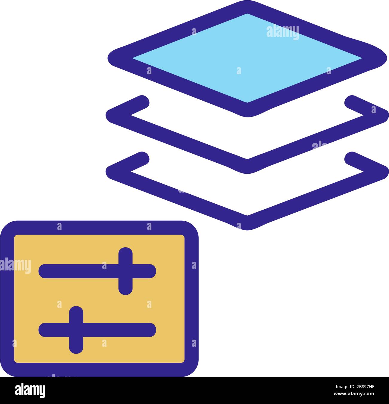 the protective layer icon vector outline illustration Stock Vector ...