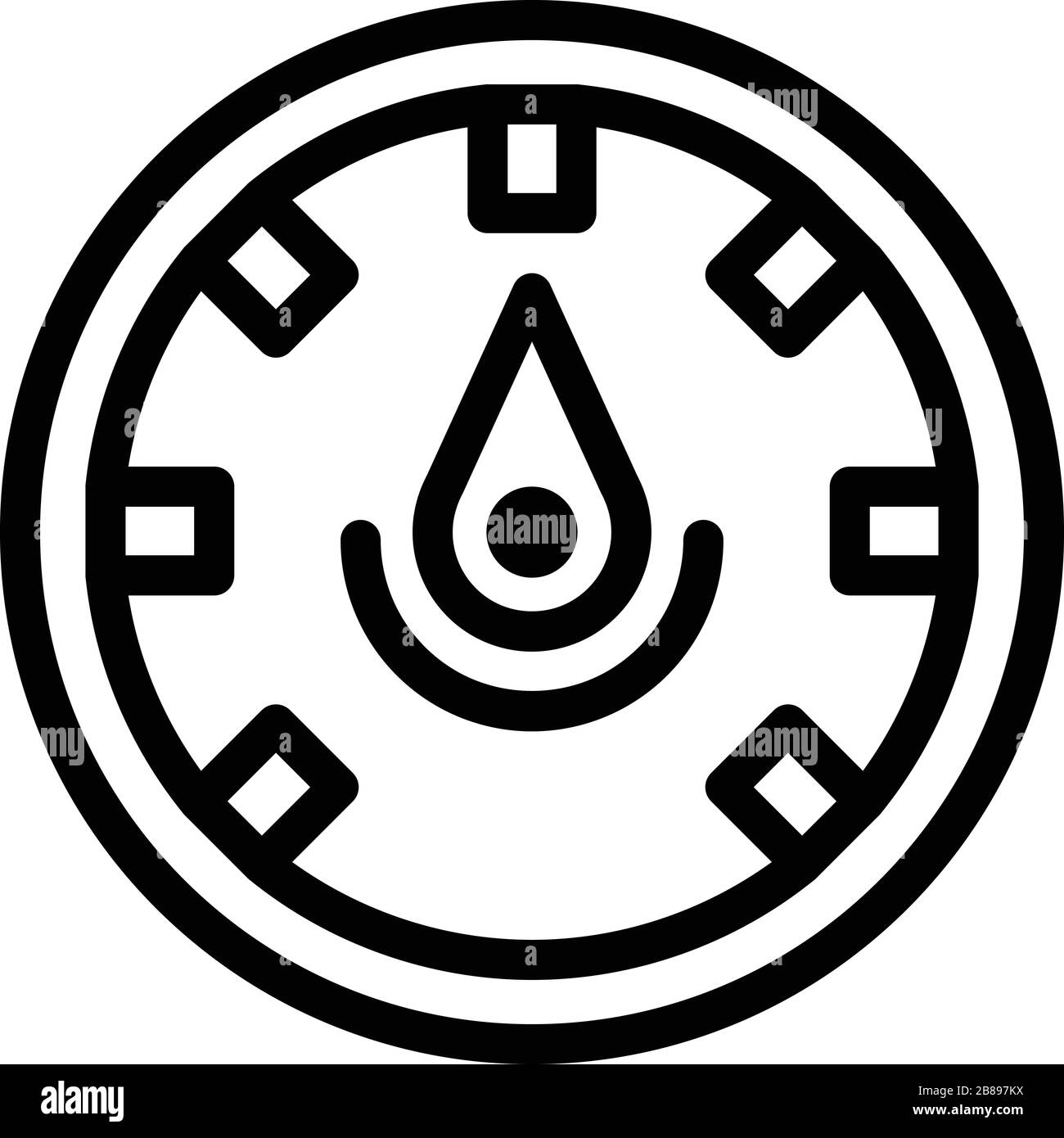 Cool barometer icon, outline style Stock Vector Image & Art - Alamy