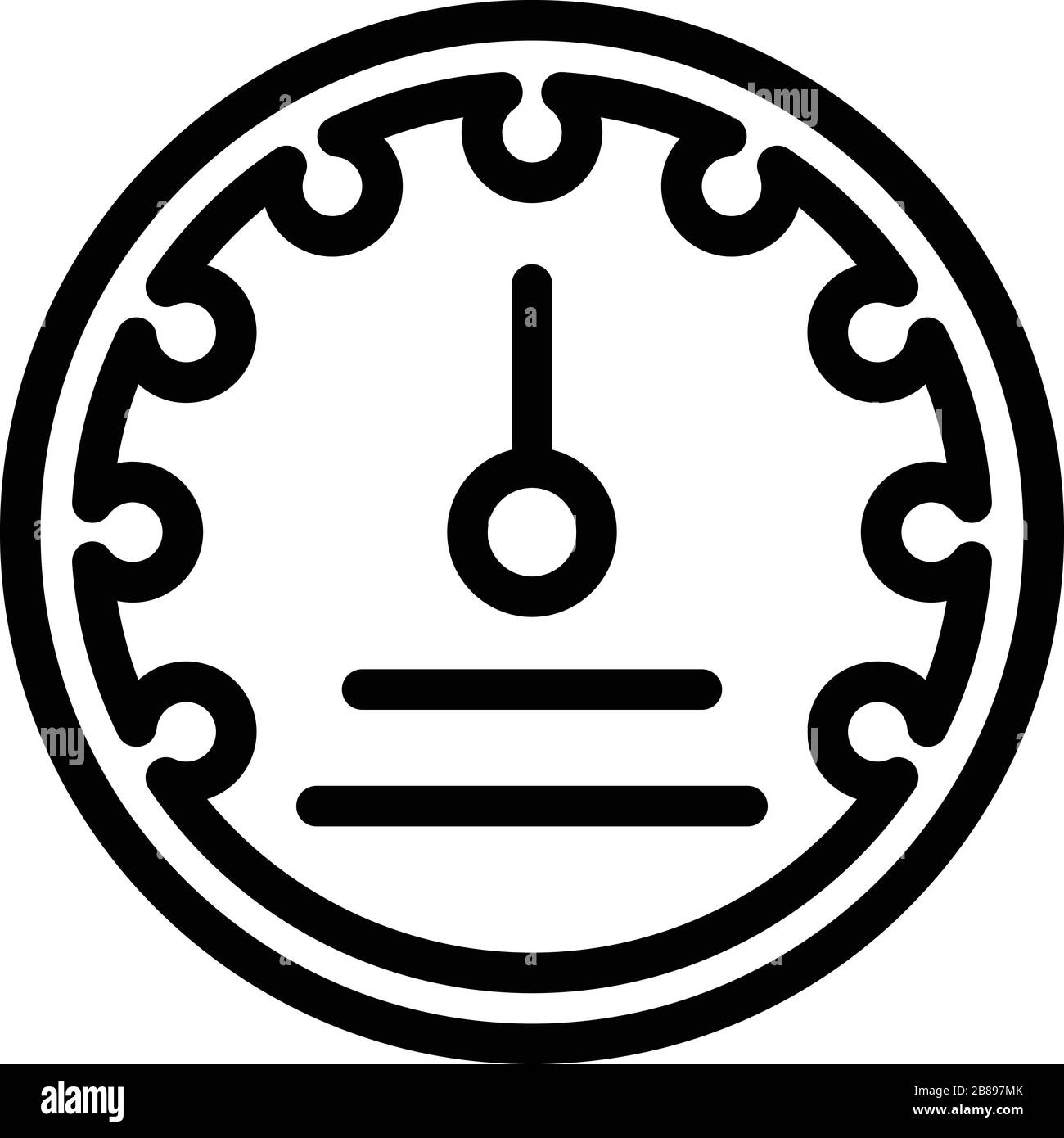 Industrial barometer icon, outline style Stock Vector Image & Art - Alamy
