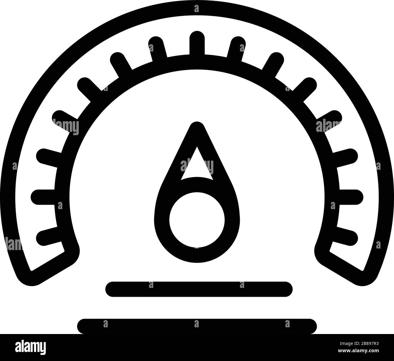 Barometer measurement icon, outline style Stock Vector Image & Art - Alamy