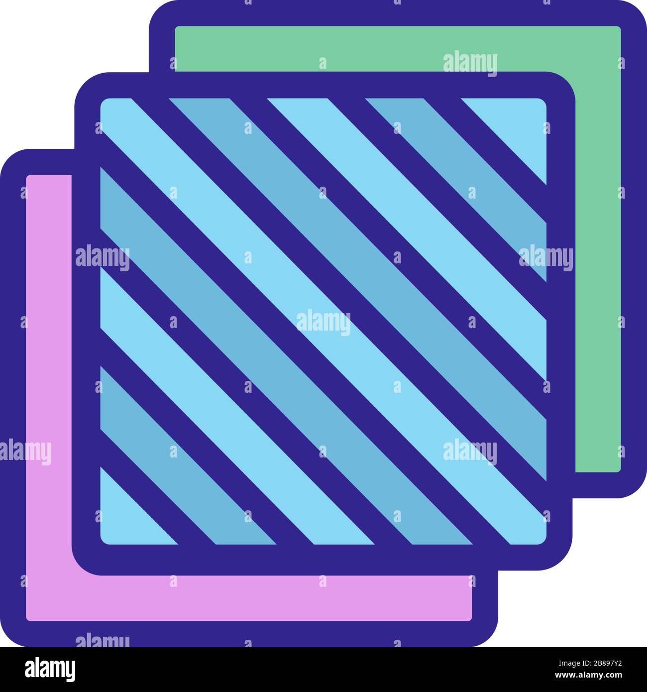 three layers icon vector outline illustration Stock Vector Image & Art ...