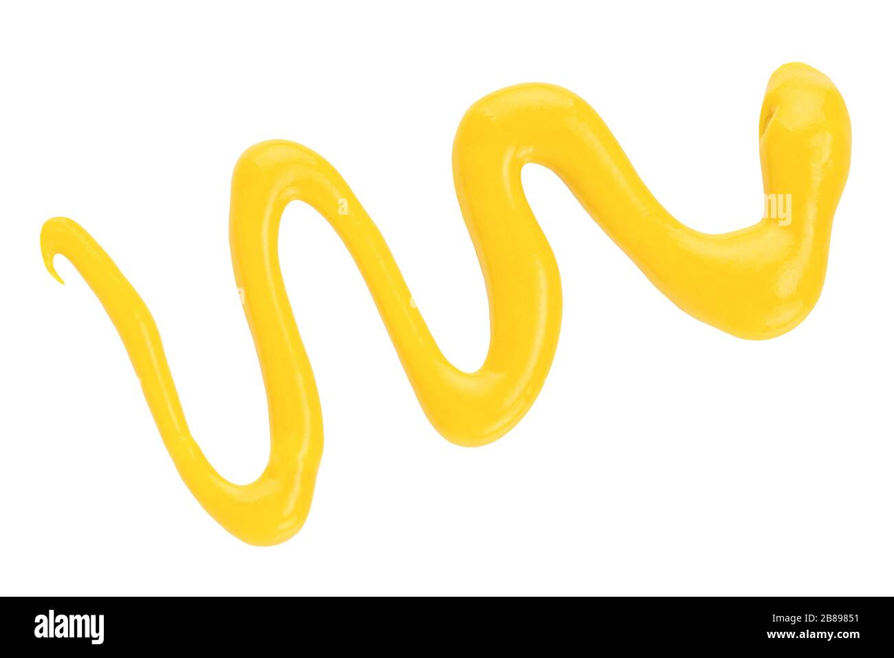 Mustard sauce, splash isolated on white background with clipping path ...
