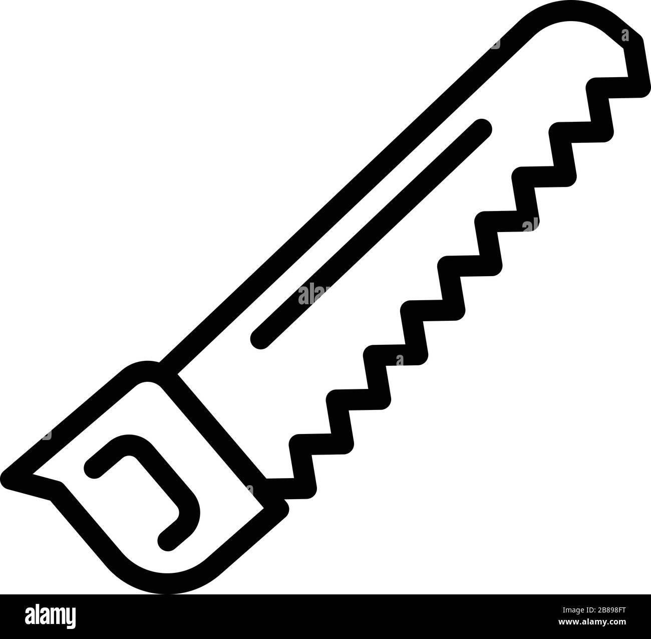 Classic hand saw icon, outline style Stock Vector Image & Art - Alamy