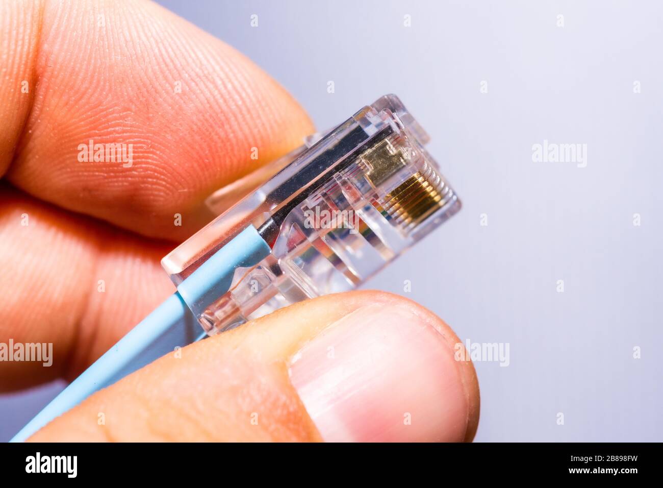 Router console cable for accessing cmmand line interface Stock Photo ...