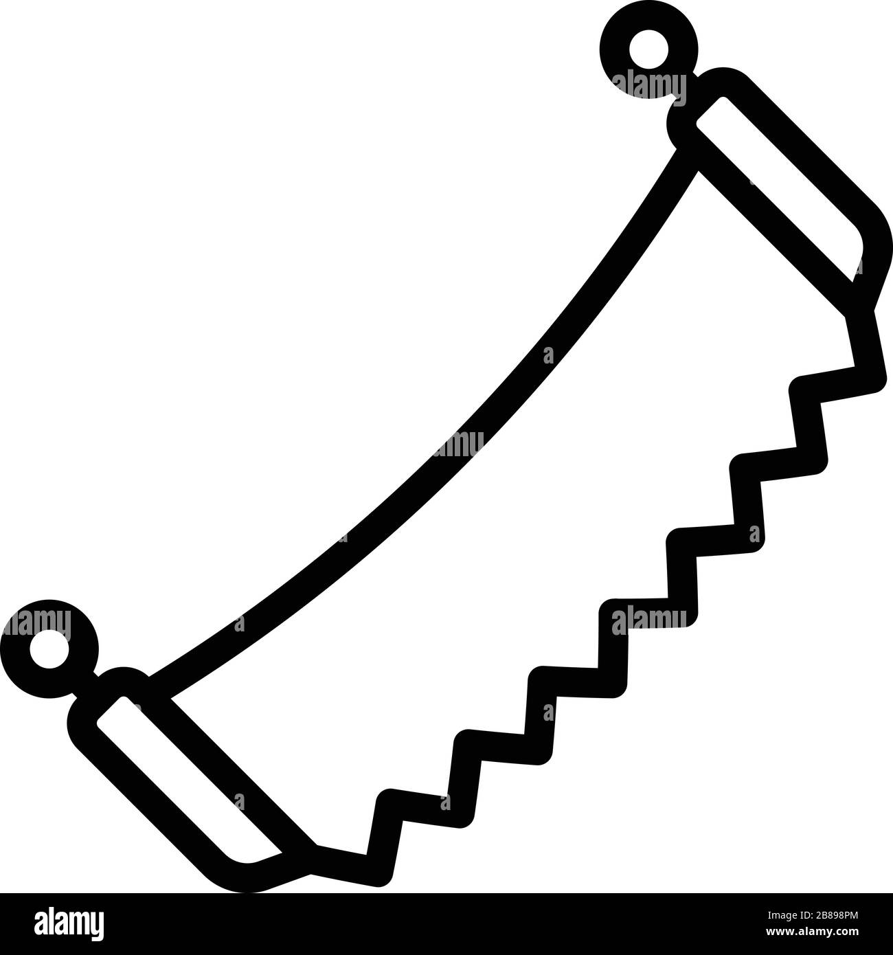 Two hand saw icon, outline style Stock Vector Image & Art - Alamy