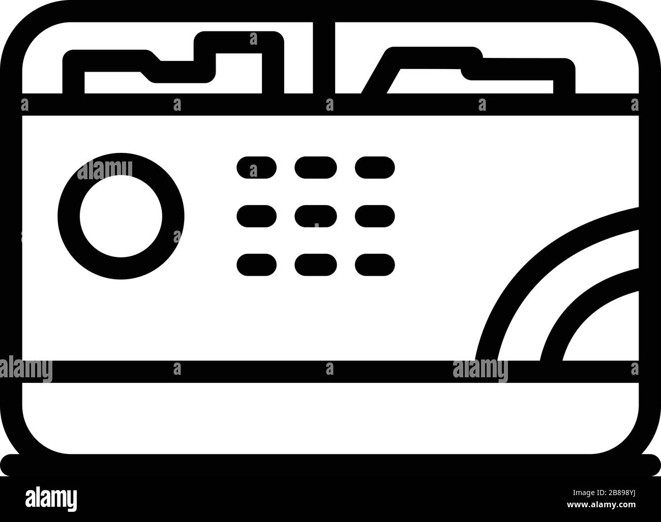Gasoline generator icon, outline style Stock Vector Image & Art - Alamy