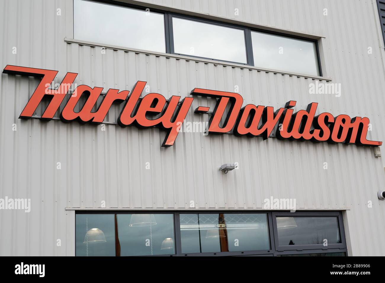Harley davidson logotype hi-res stock photography and images - Alamy