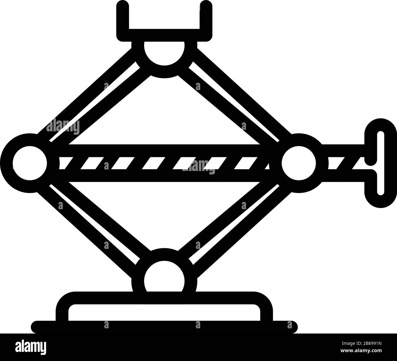 Jack screw maintenance icon, outline style Stock Vector Image & Art - Alamy