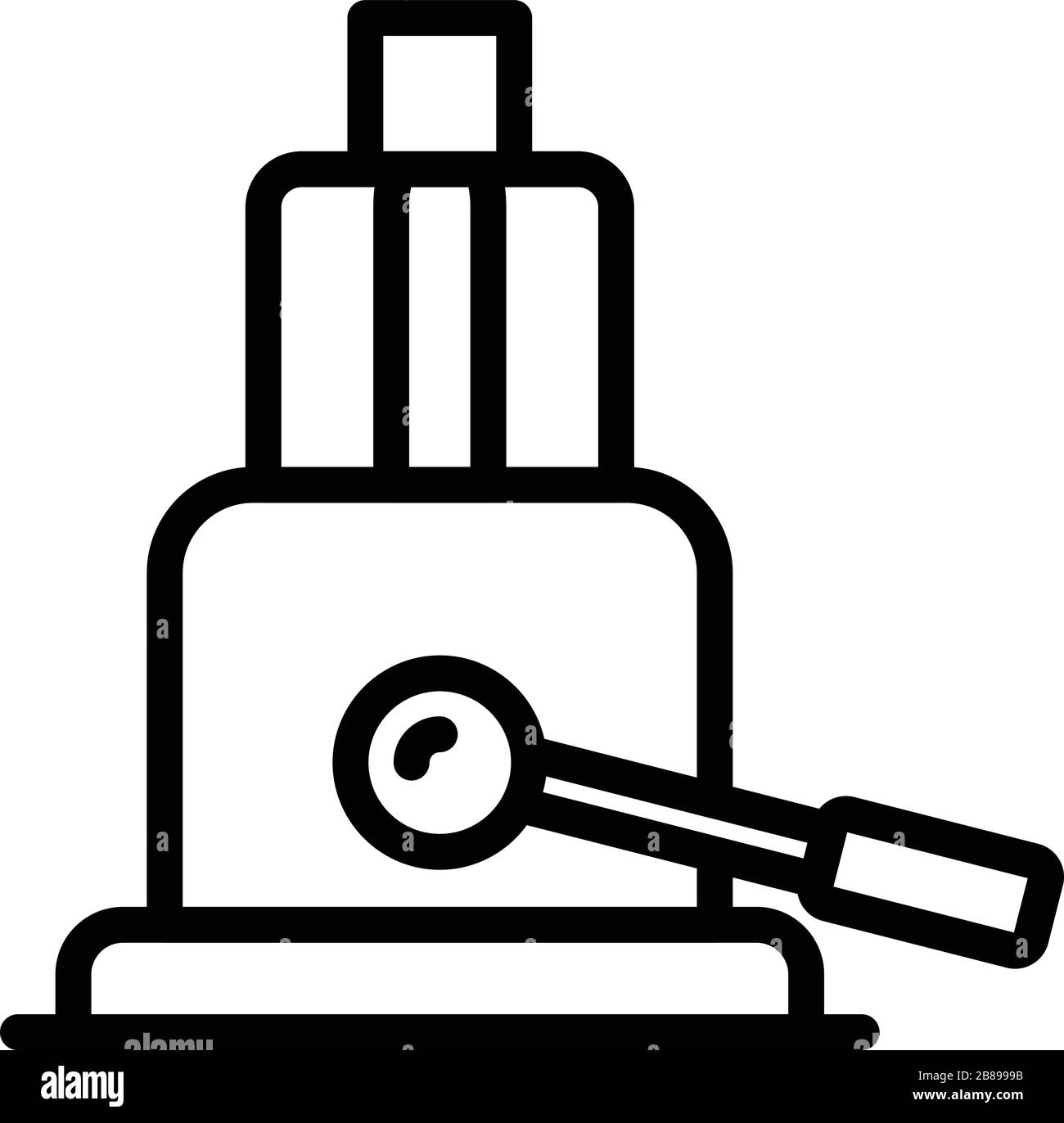 Hydraulic jack Black and White Stock Photos & Images - Alamy