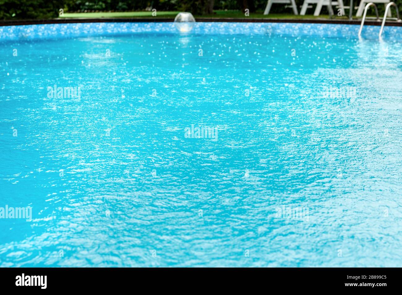 Summer vacation by the pool water close-up Stock Photo - Alamy
