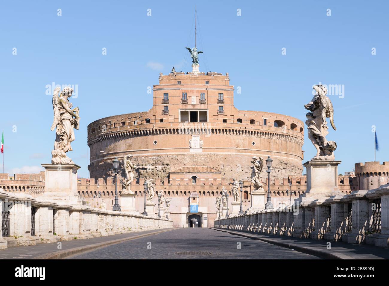 Italy Rome Archangel Michael Statue High Resolution Stock Photography ...