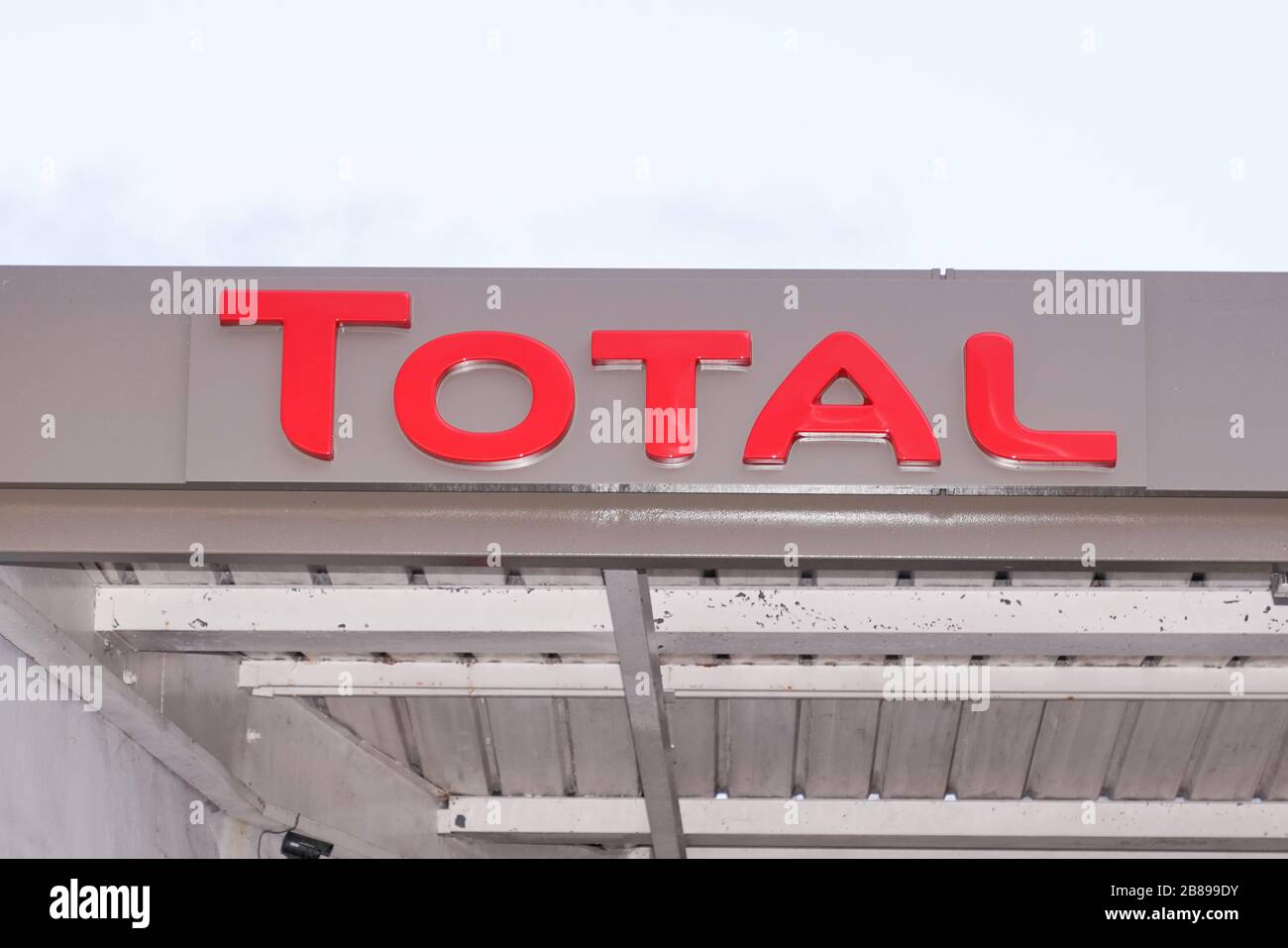 Bordeaux , Aquitaine / France - 01 15 2020 : Total brand company logo ...