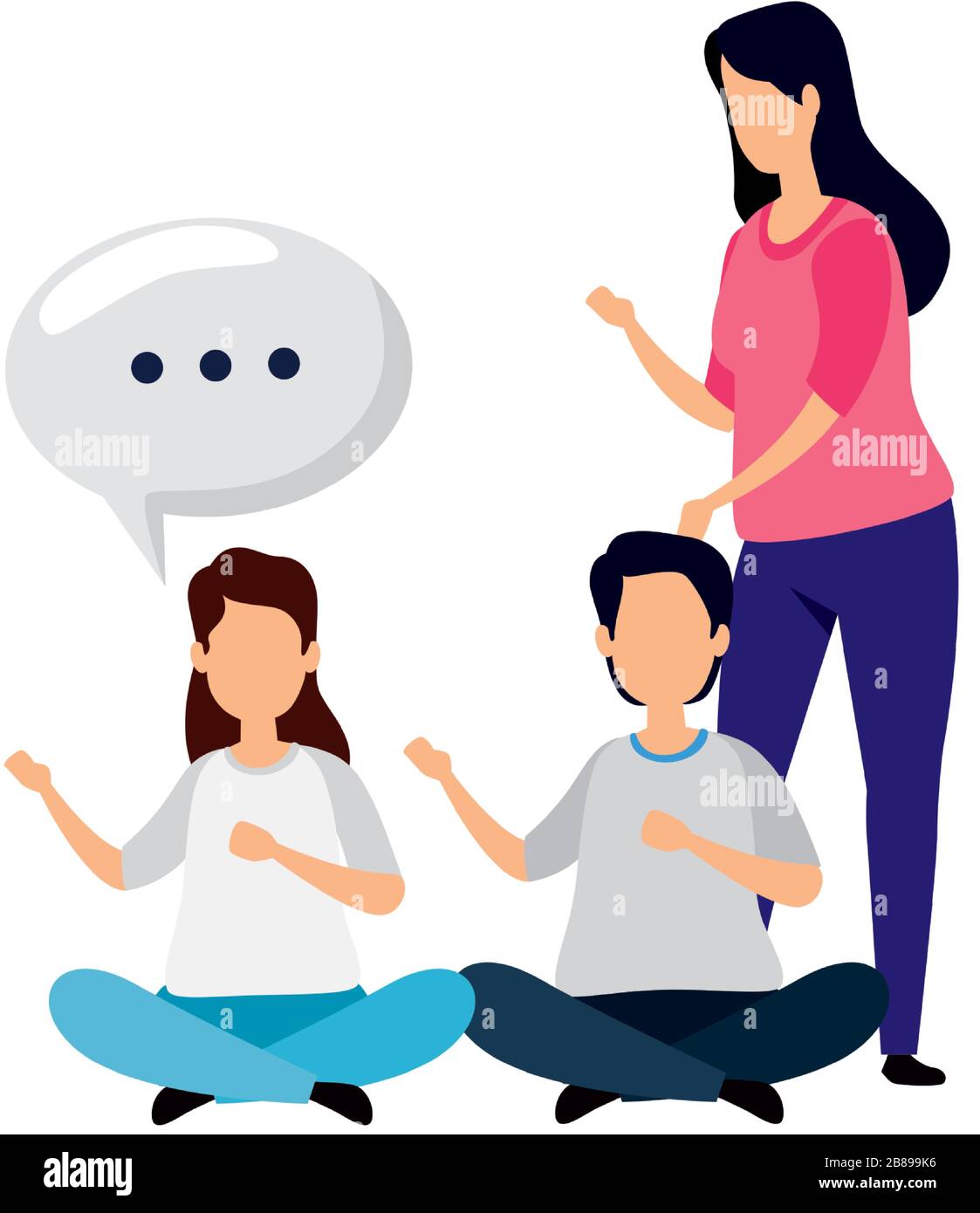 group of women with man avatar character Stock Vector Image & Art - Alamy