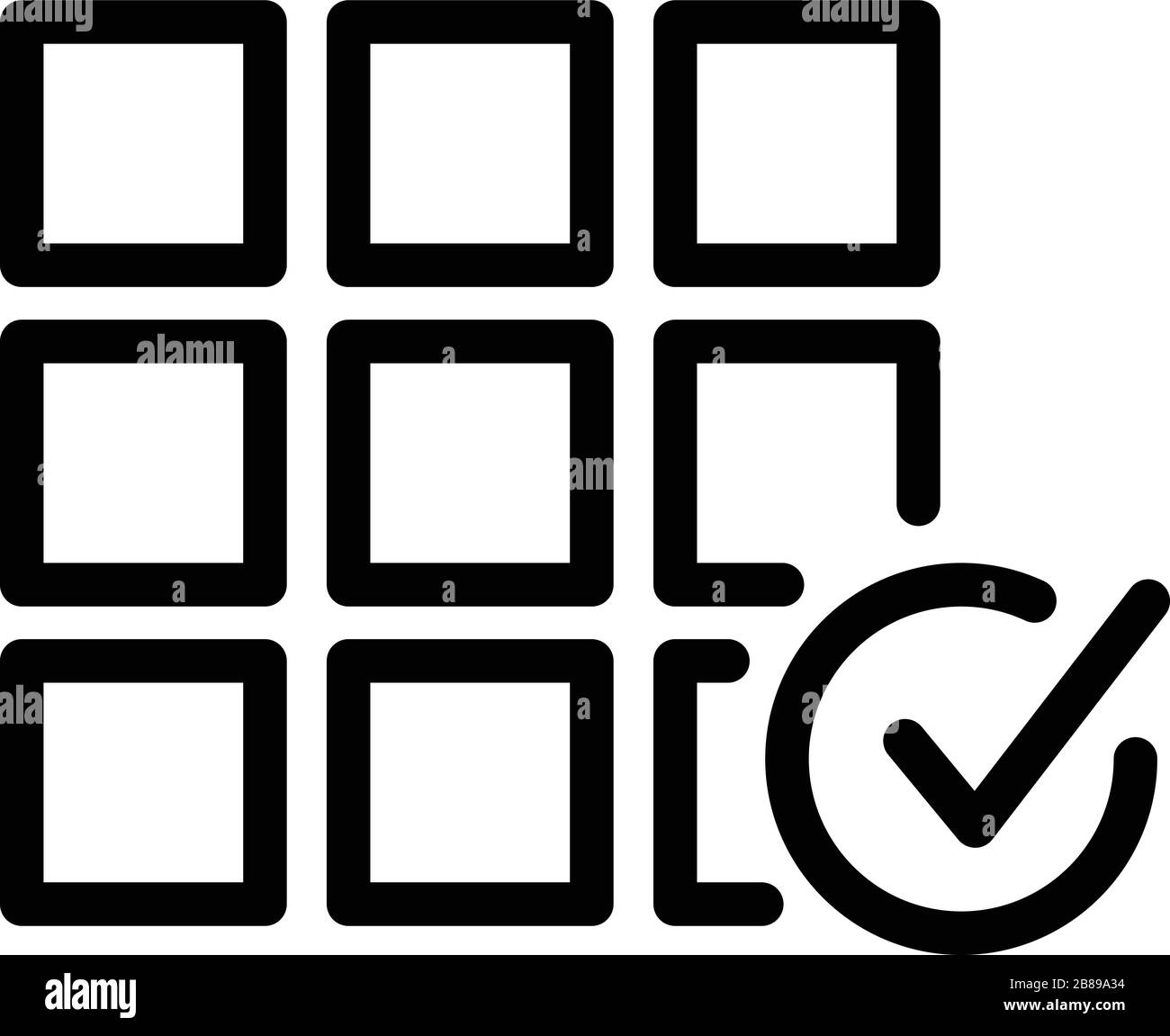 Tiler work done icon, outline style Stock Vector Image & Art - Alamy