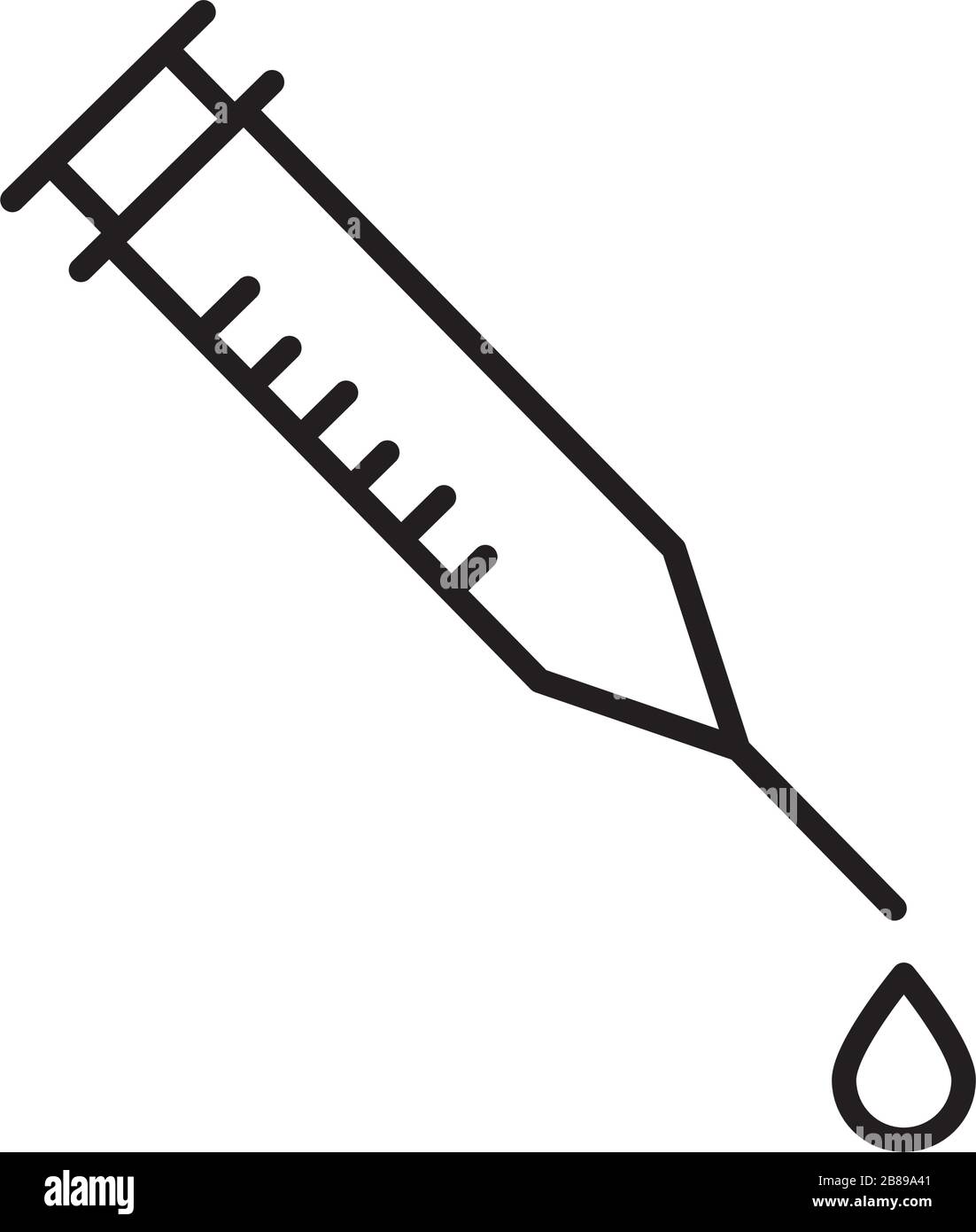 Isolated injection line style icon vector design Stock Vector Image ...