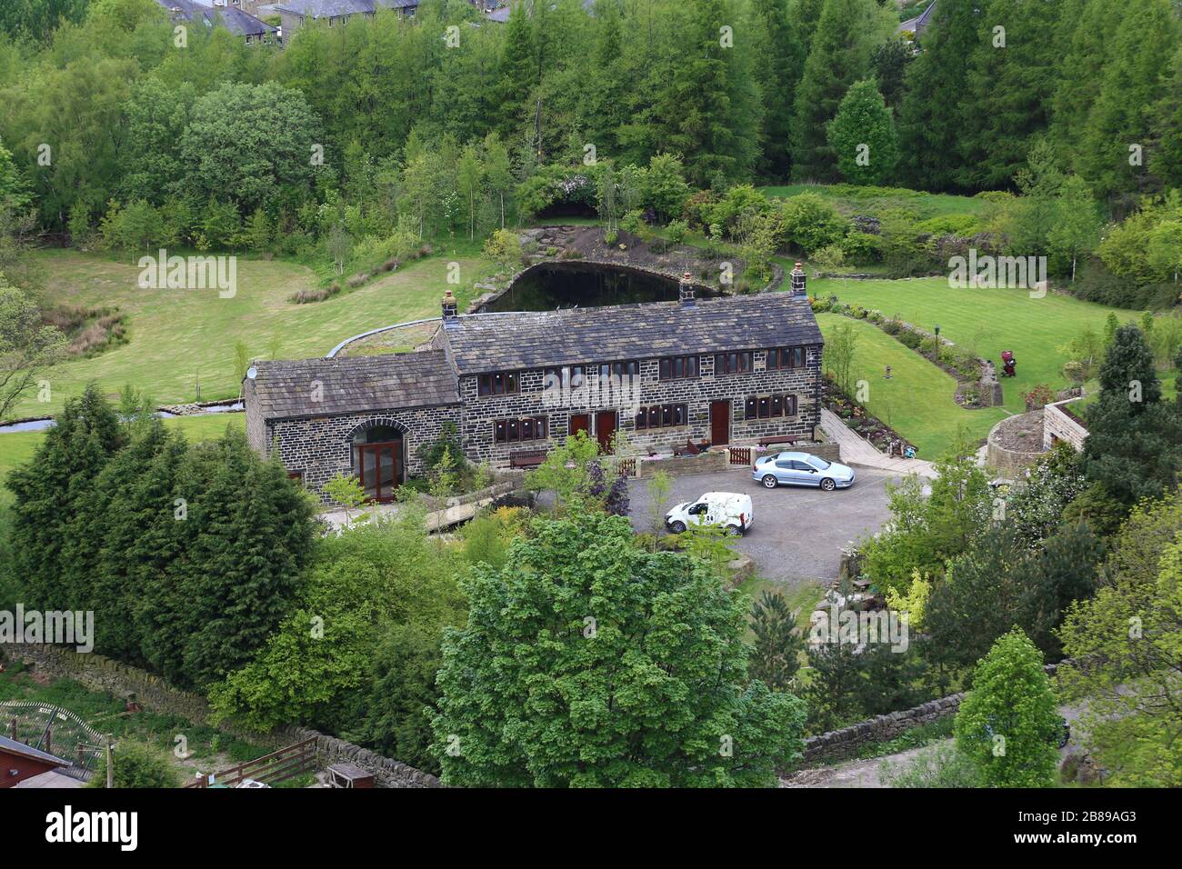 masden village and area west yorkshire Stock Photo - Alamy