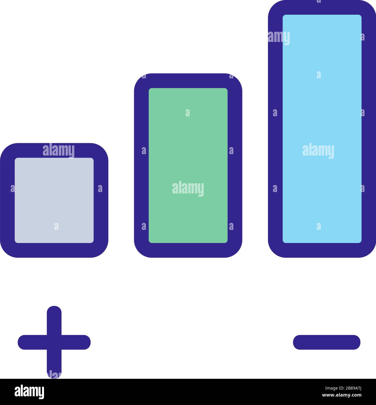 the volume of the sound icon vector outline illustration Stock Vector ...