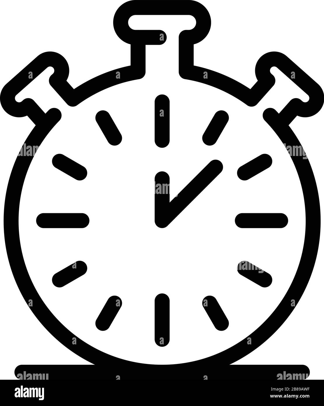 Stopwatch icon, outline style Stock Vector Image & Art - Alamy
