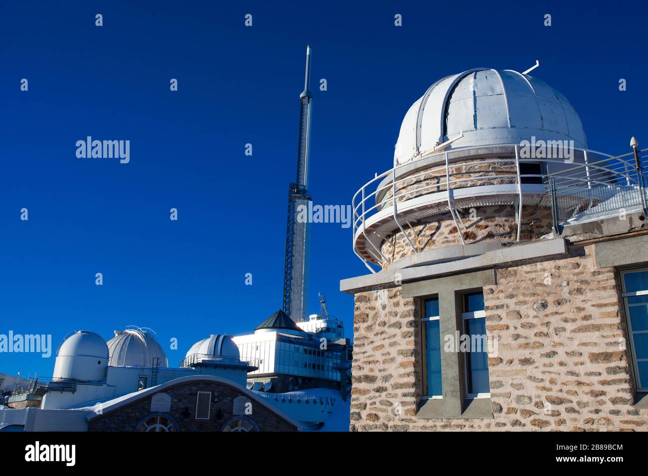 Pic du Midi de Bigorre, a 2877m mountain in the French Pyrenees, home ...