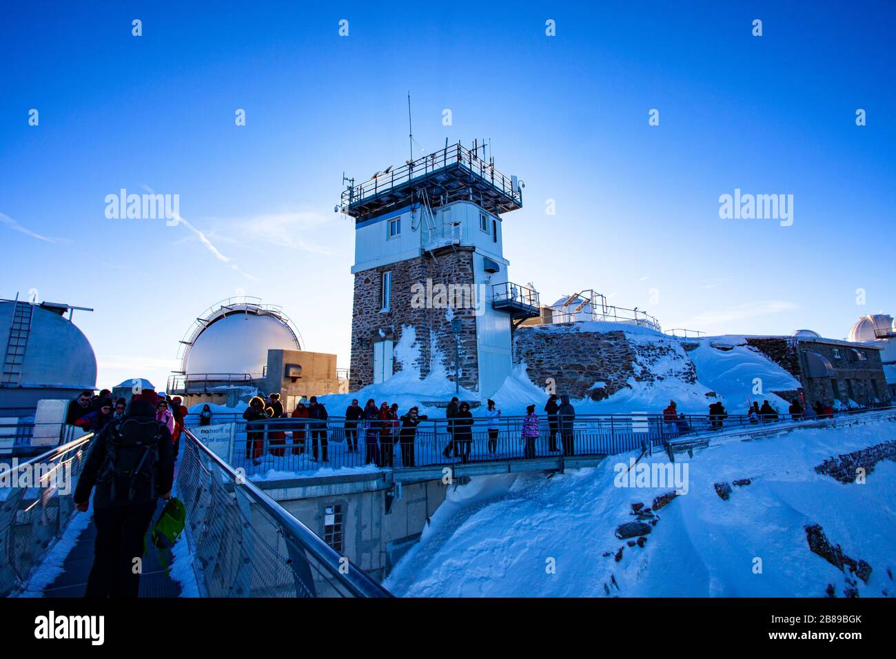 Pic du Midi de Bigorre, a 2877m mountain in the French Pyrenees, home ...