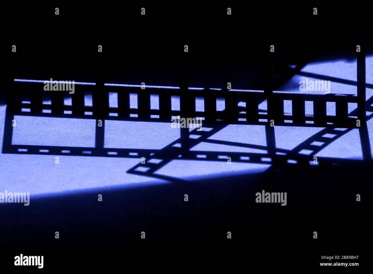 Movie Reel Background Blue