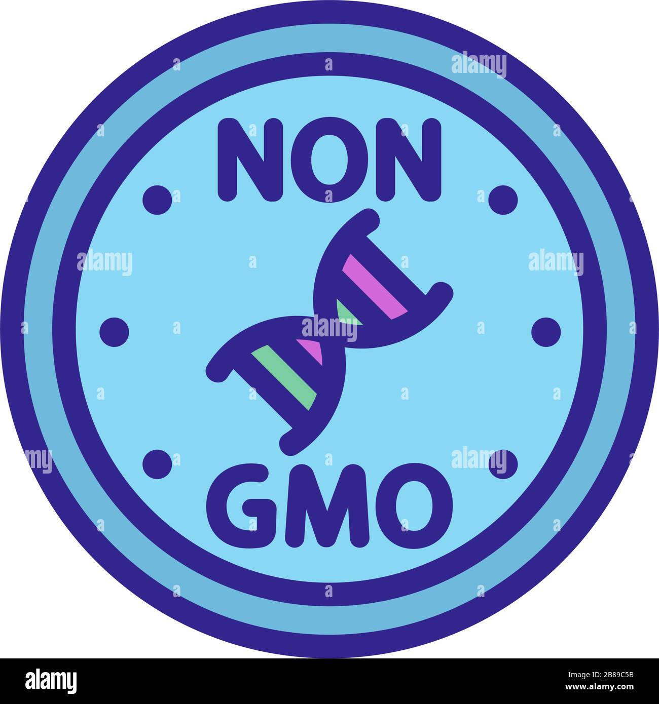 does not contain harmful substances icon vector outline illustration ...