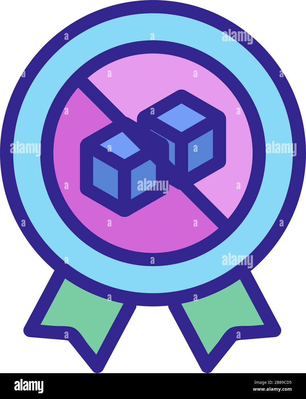 does not contain harmful additives icon vector outline illustration ...