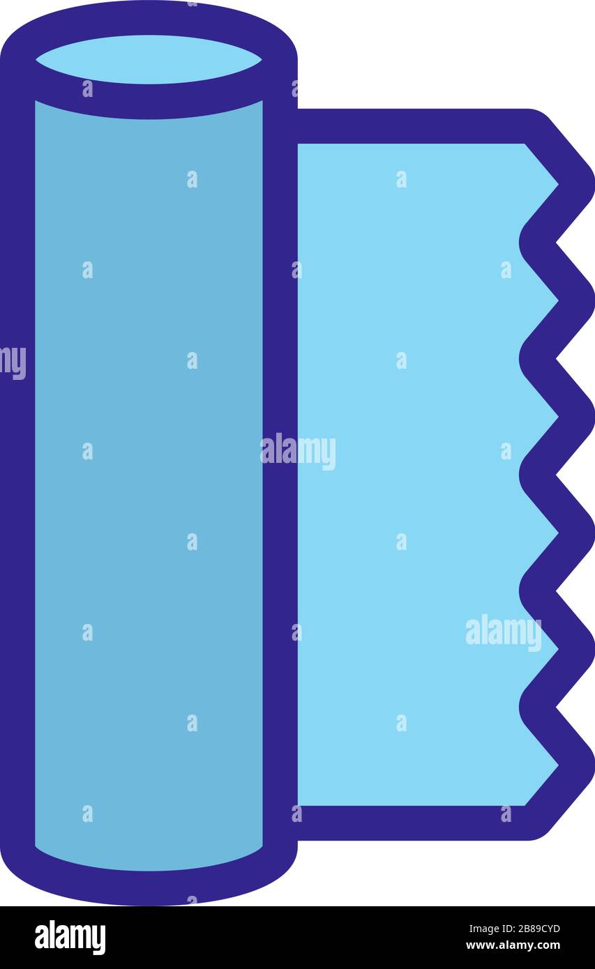 roll foil icon vector outline illustration Stock Vector Image & Art - Alamy