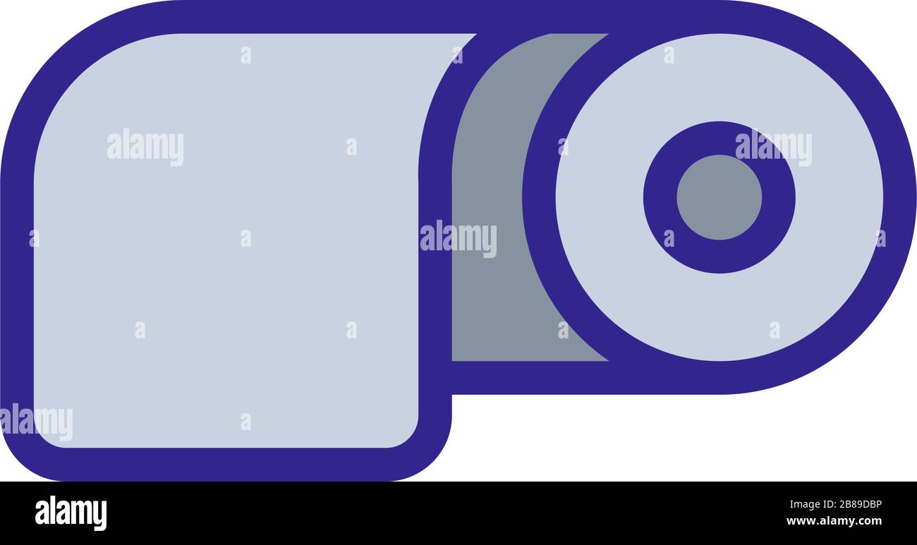 roll foil icon vector outline illustration Stock Vector Image & Art - Alamy