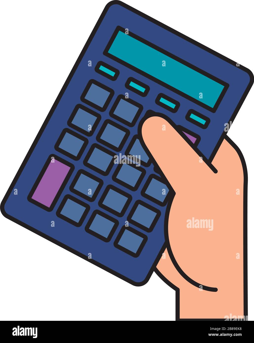 Using calculator Cut Out Stock Images & Pictures - Alamy