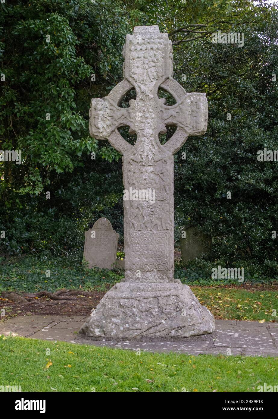 The Cross of St Patrick and St Columba in Kells Ireland Stock Photo - Alamy
