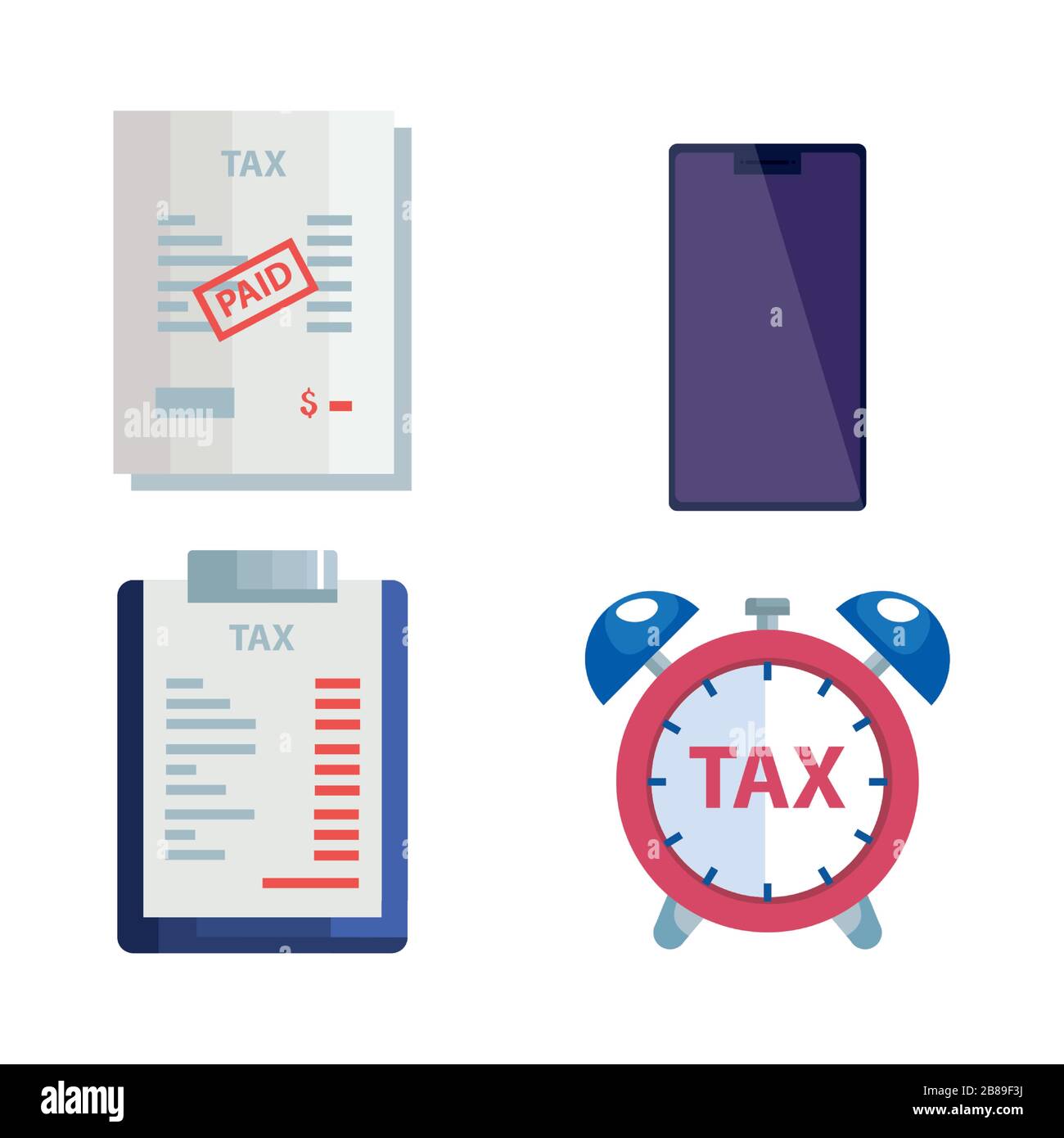 set of tax day icons Stock Vector Image & Art - Alamy