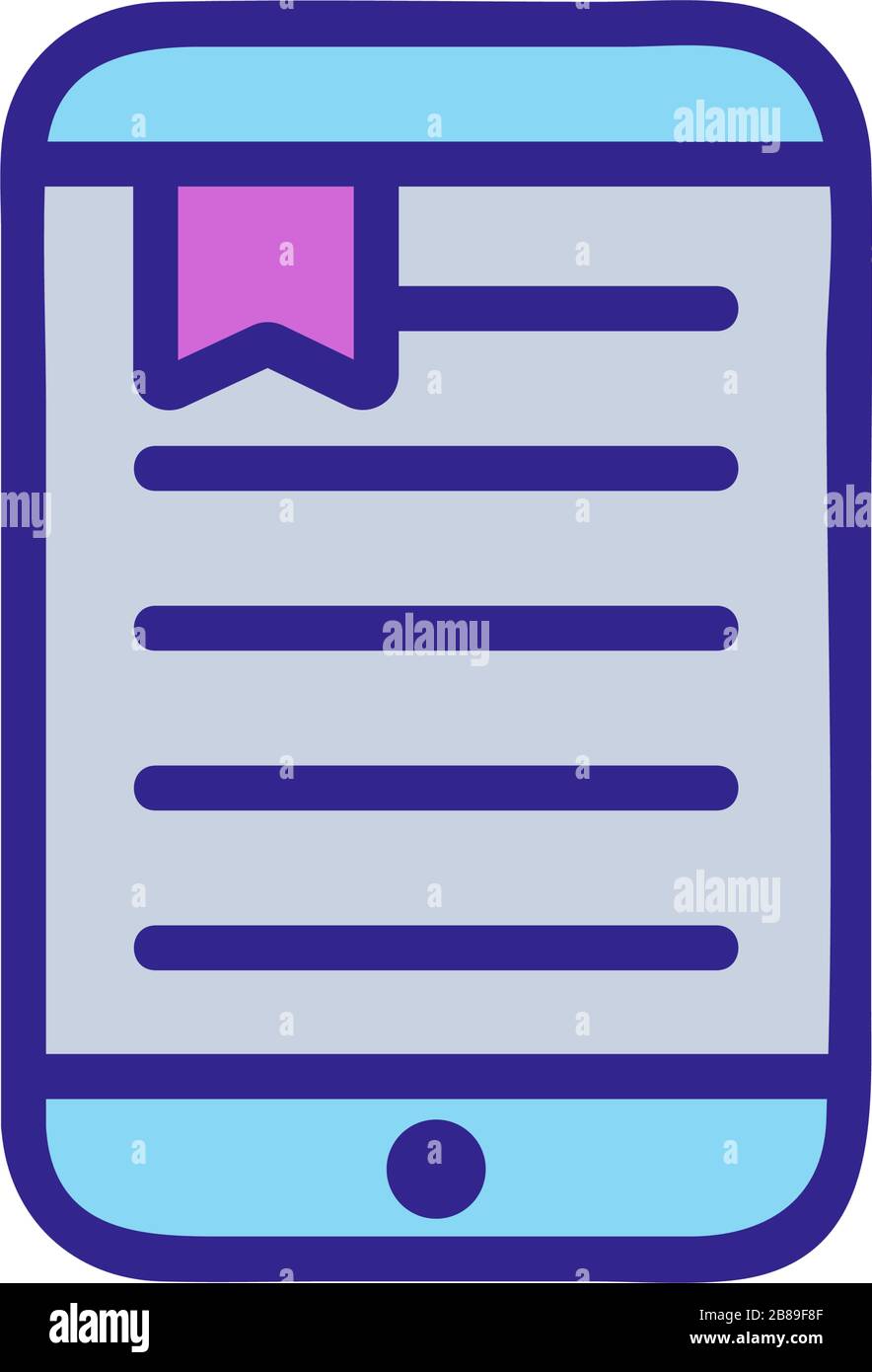 app for reading icon vector outline illustration Stock Vector Image ...