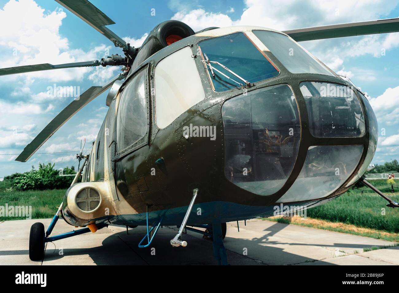 Mi-2 soviet multipurpose helicopter, museum exhibit poltava ukraine ...