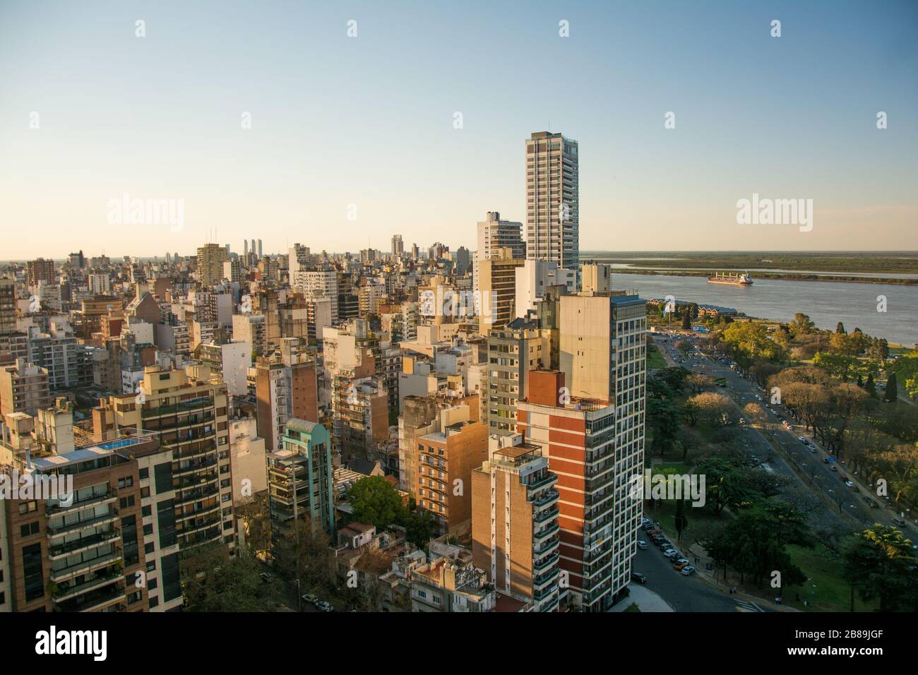 Sunset with strong orange color Stock Photo - Alamy