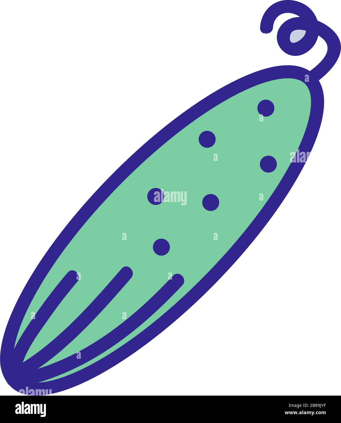cucumber icon vector outline illustration Stock Vector Image & Art - Alamy