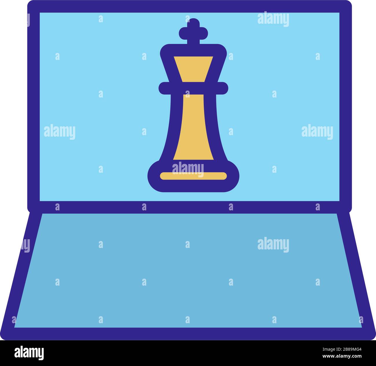 the chess notebook icon vector outline illustration Stock Vector Image ...