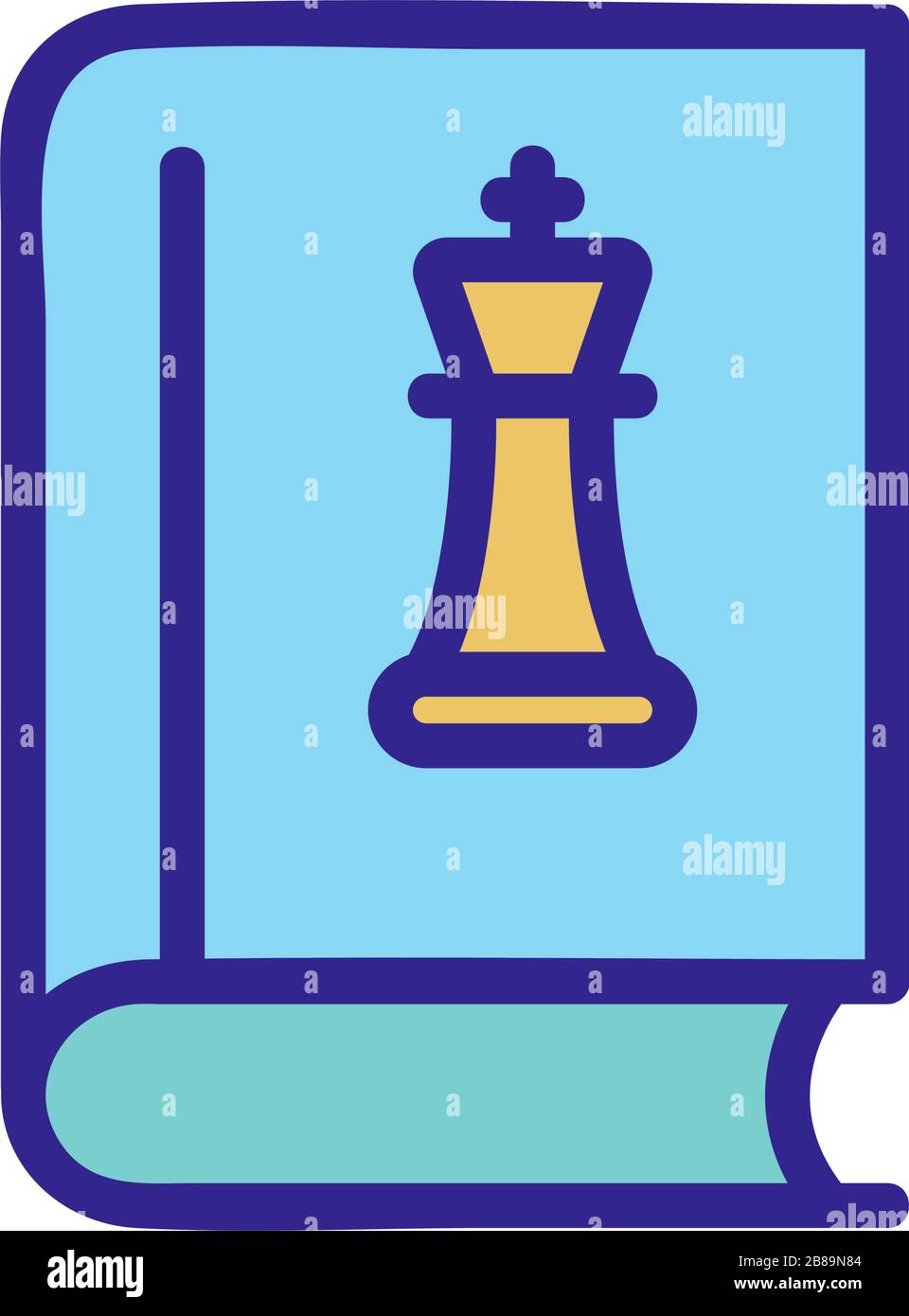 tutorial chess icon vector outline illustration Stock Vector Image ...