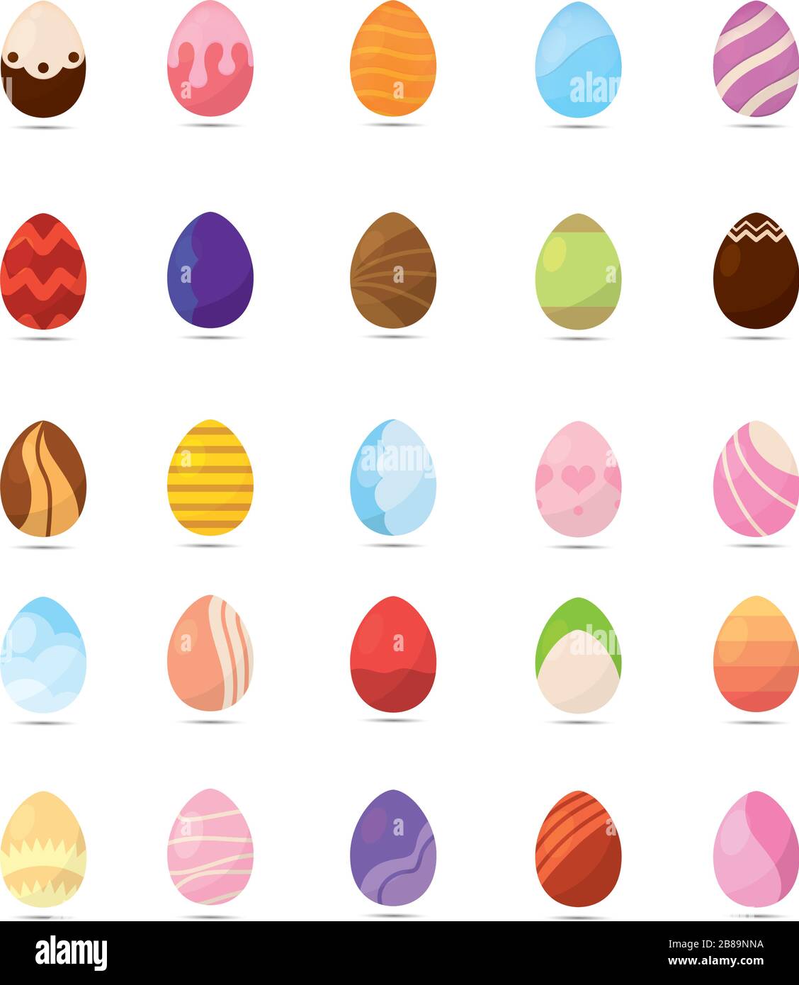 Set of easter eggs icons Stock Vector Image & Art - Alamy