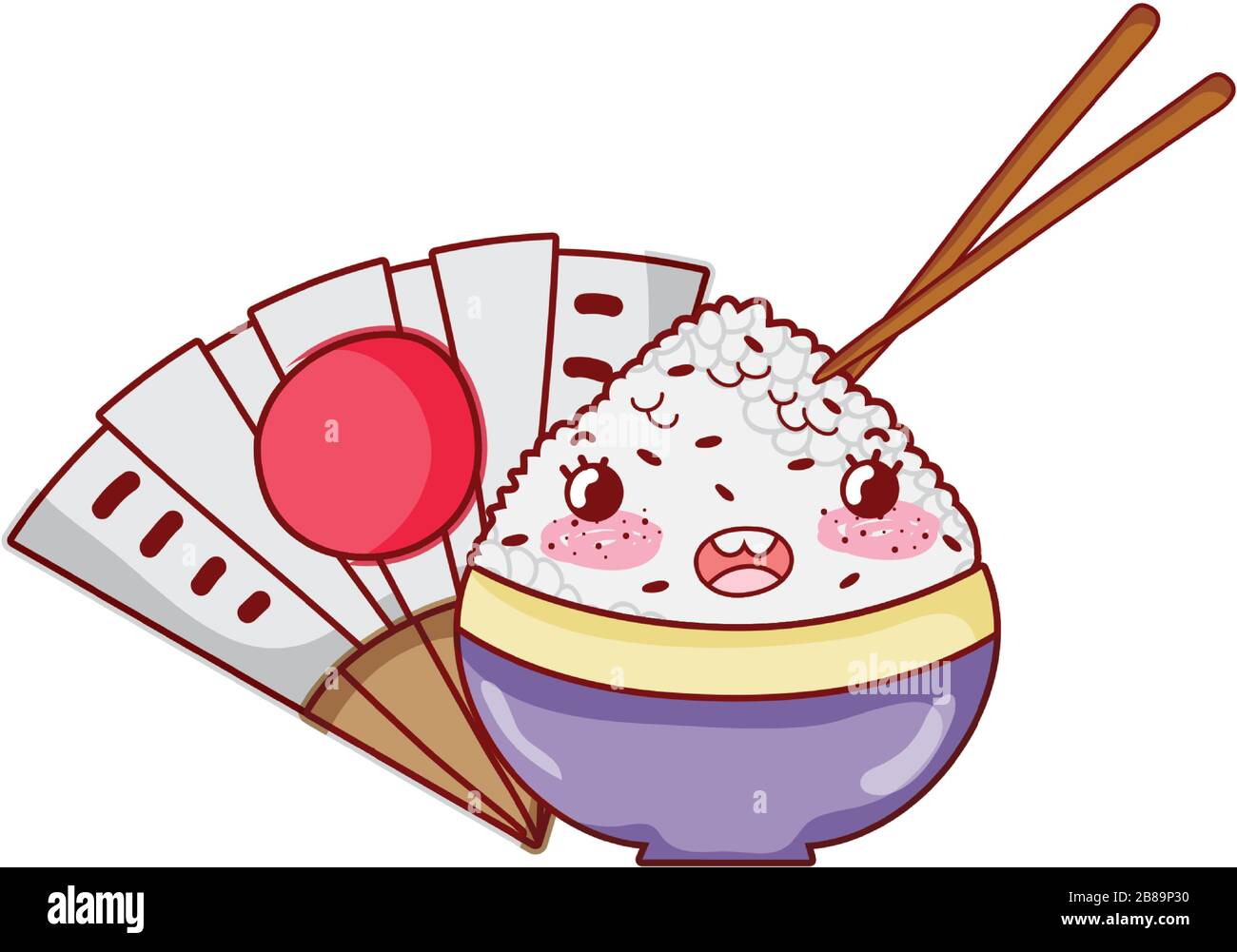 Japanese Cartoon Rice Commentary: White Rice With Side Dishes Isn't