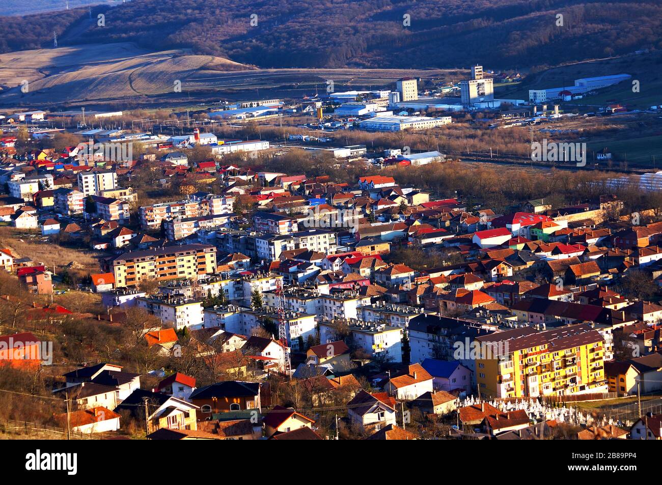 Rural village in Romania Stock Photo - Alamy