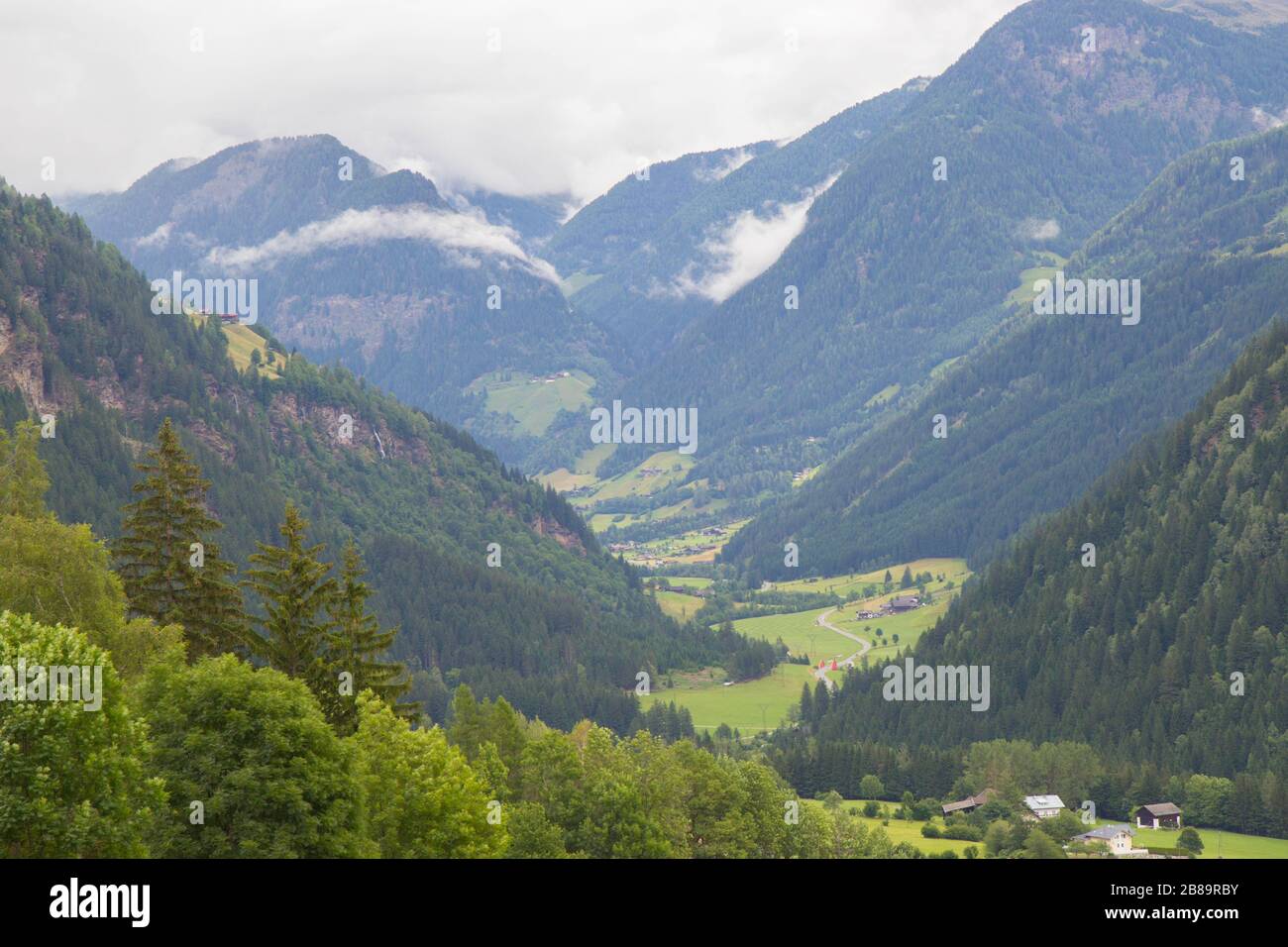 view of valley in Gailtal Alps on a cloudy day Stock Photo - Alamy