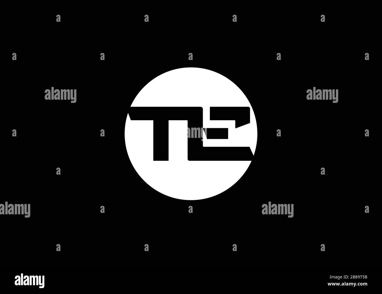 T E, TE Initial Letter Logo design vector template, Graphic Alphabet ...
