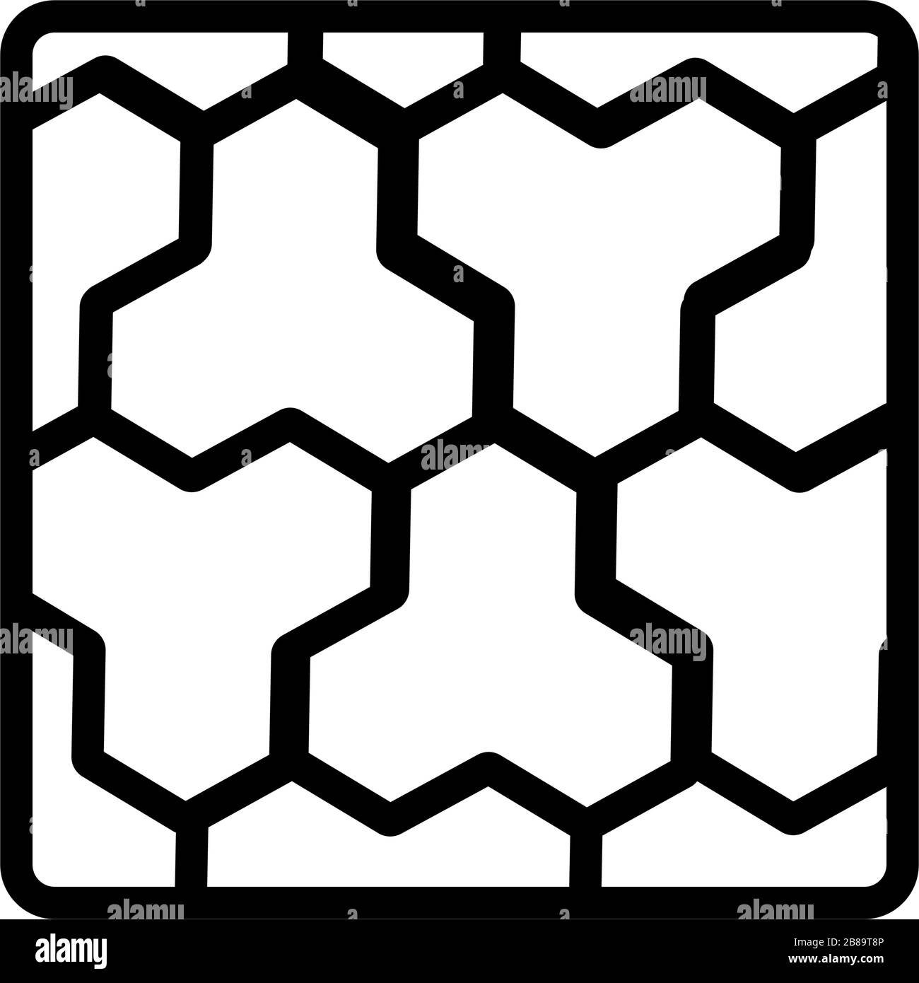 tile home icon vector outline illustration Stock Vector Image & Art - Alamy